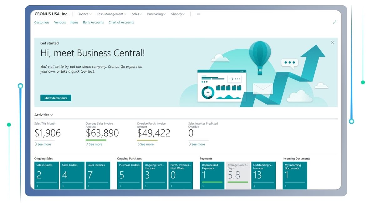 Microsoft Dynamics 365 Business Central Accounting Setup