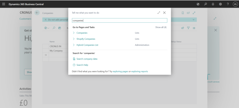 How To Set Up A New Company In Microsoft Dynamics 365 Business Central?